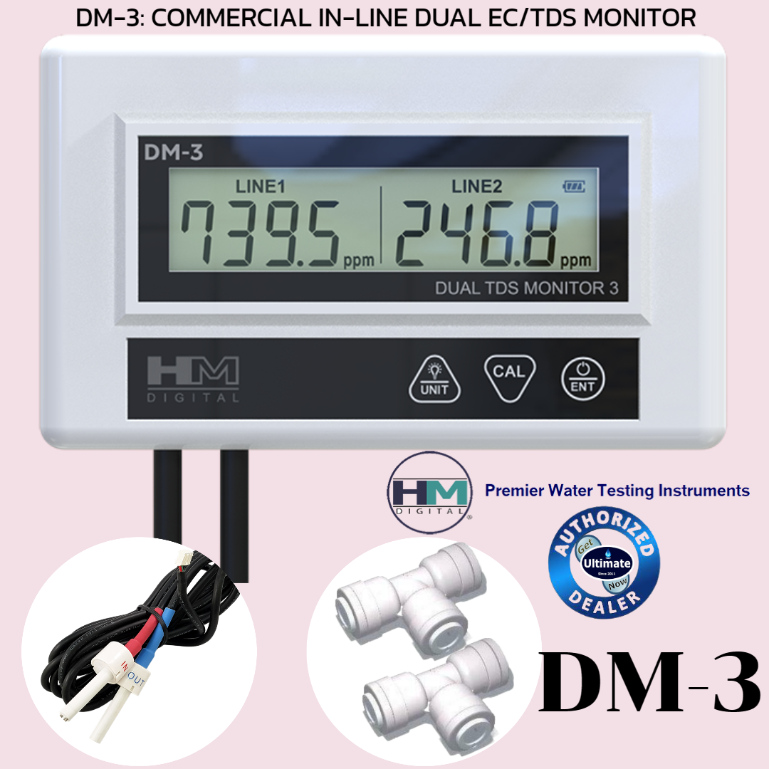 HM Digital DM-3: Commercial In-Line Dual TDS Monitor