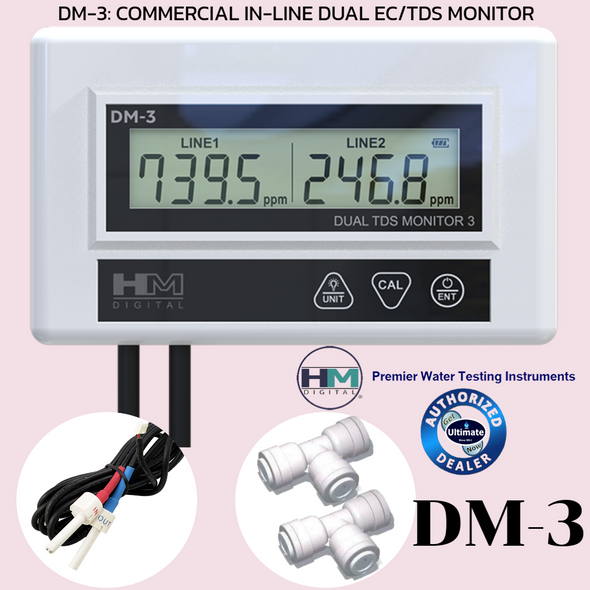 HM Digital DM-3: Commercial In-Line Dual TDS Monitor
