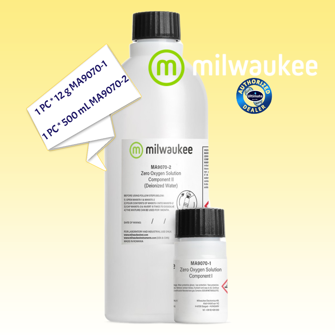 Milwaukee MA9070 Zero Oxygen Calibration Kit - 2-Part Solution