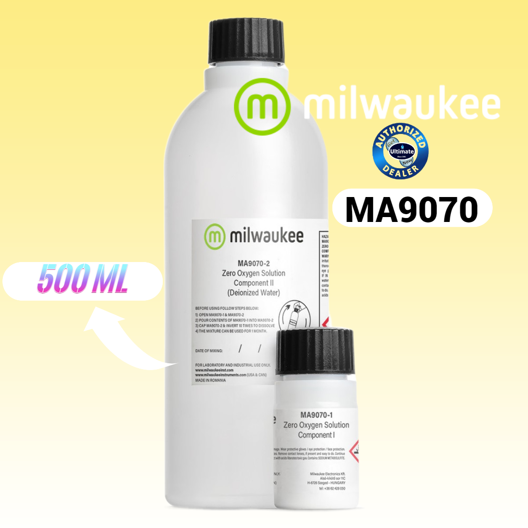 Milwaukee MA9070 Zero Oxygen Solution, 500 ml - for SM600/MW600 DO Met