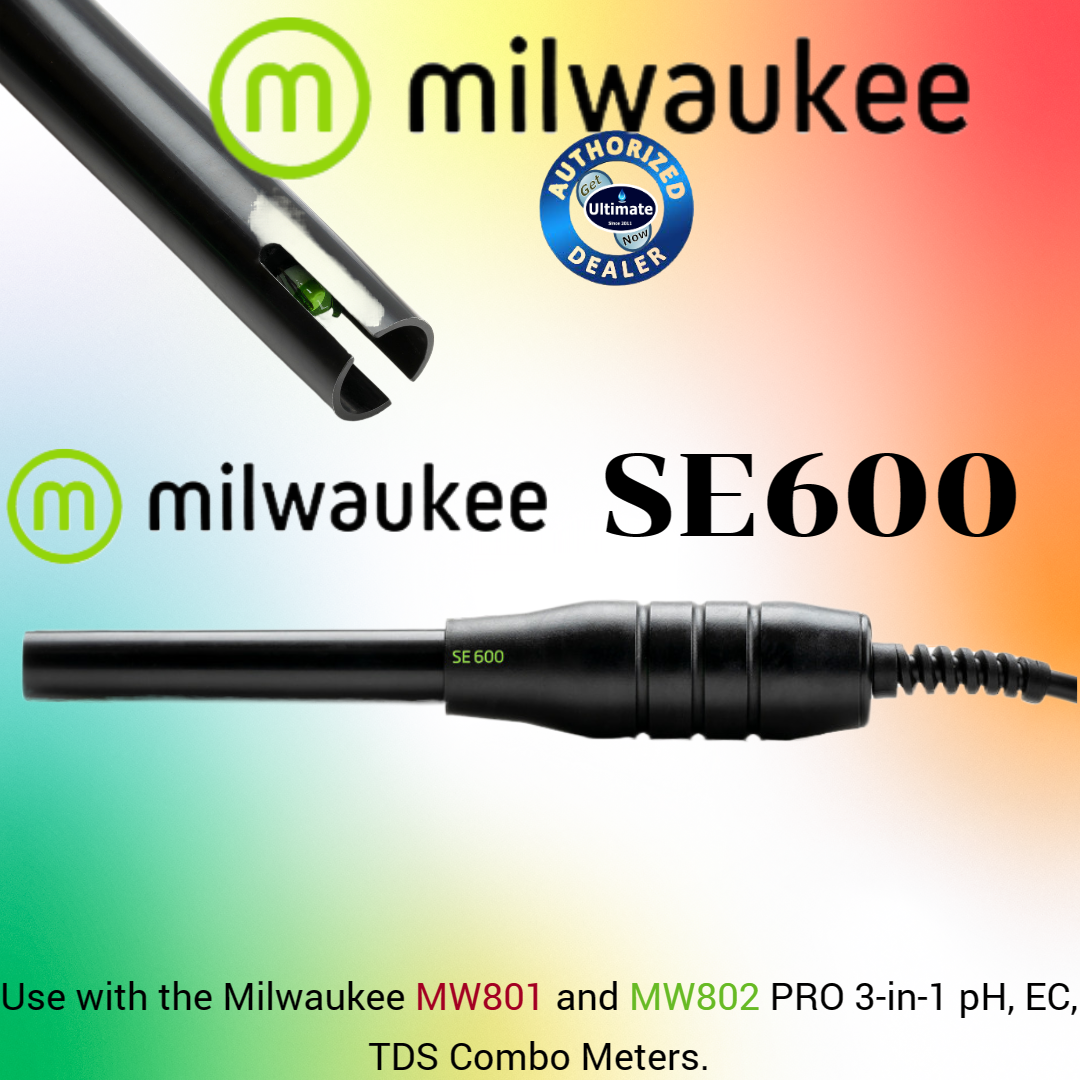 Milwaukee SE600 Lab Grade pH EC TDS Combo Probe - For MW801 & MW802 Meters
