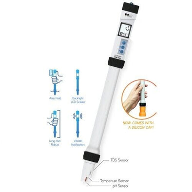 HM Digital COM-300L: Waterproof Professional Series pH/EC/TDS/Temp Met
